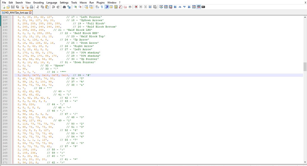 Scrolling Display £ symbol - General Guidance - Arduino Forum
