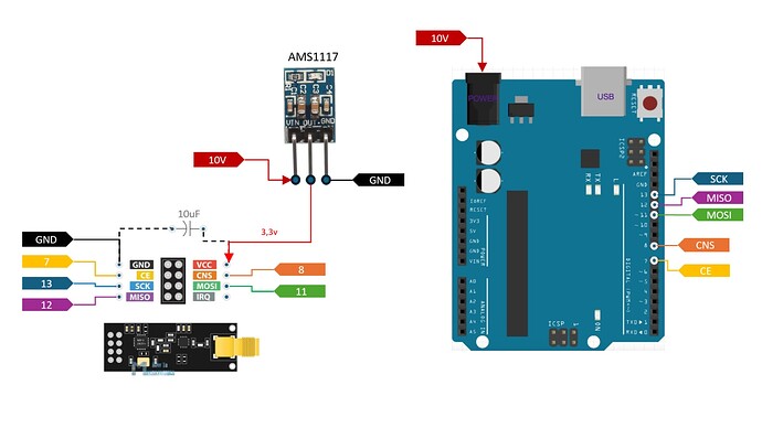 Problem: Bidirectional communication between NRF24L01s (1 master + 2 slaves) - Networking ...