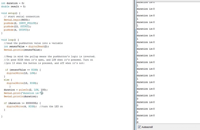 PulseIn and Pullup pin - Programming - Arduino Forum