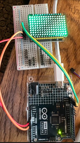 Experimenting with the WIFI Charlieplex matrix code - UNO R4 WiFi - Arduino Forum