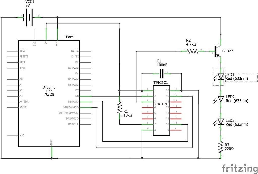 Leds not fully off - LEDs and Multiplexing - Arduino Forum