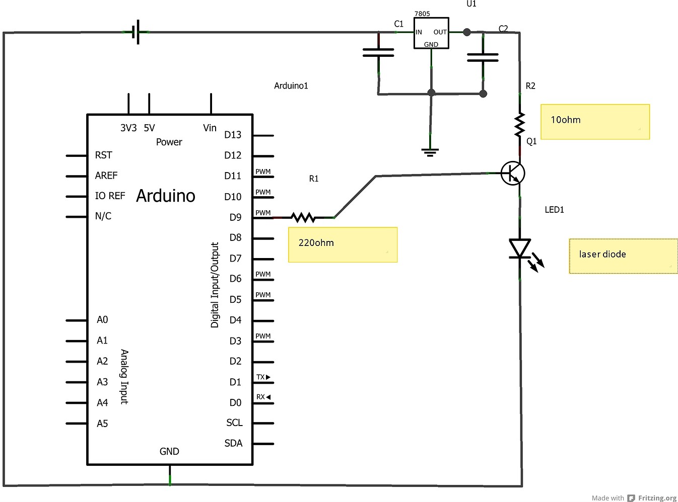 How to TTL a laser? - General Electronics - Arduino Forum