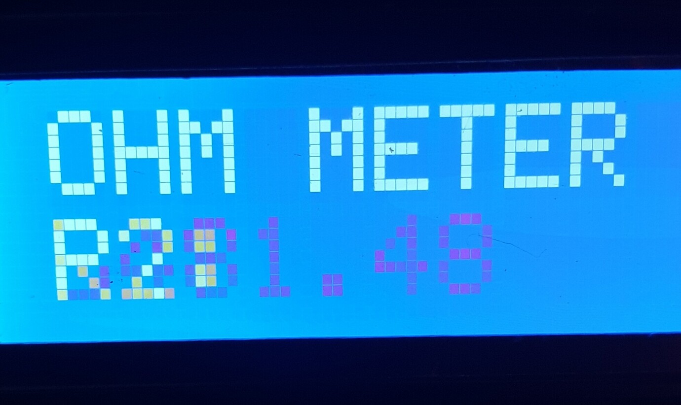 LCD Ic2 Ohm meter without Delay - Programming - Arduino Forum