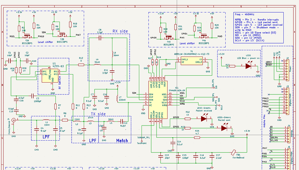 Urgent Help Needed: Programming and Review for Arduino Shield with SI4468 Transceiver - General ...