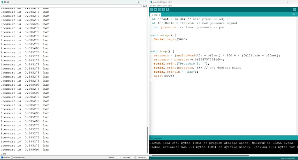 Honeywell ABPDANV150PGAA5 pressure sensor error readings - Sensors ...