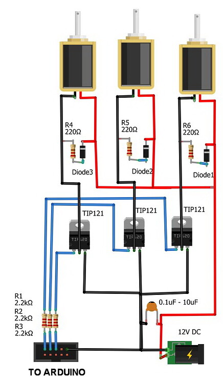 3 Solenoid valves - Page 2 - General Electronics - Arduino Forum