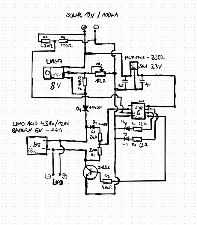 ATTiny85 6V lead acid solar charger - General Guidance - Arduino Forum