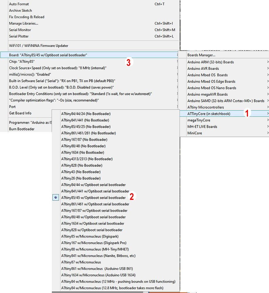 Confuision (again) re SpenceKonde ATTinyCore status - IDE 1.x - Arduino ...