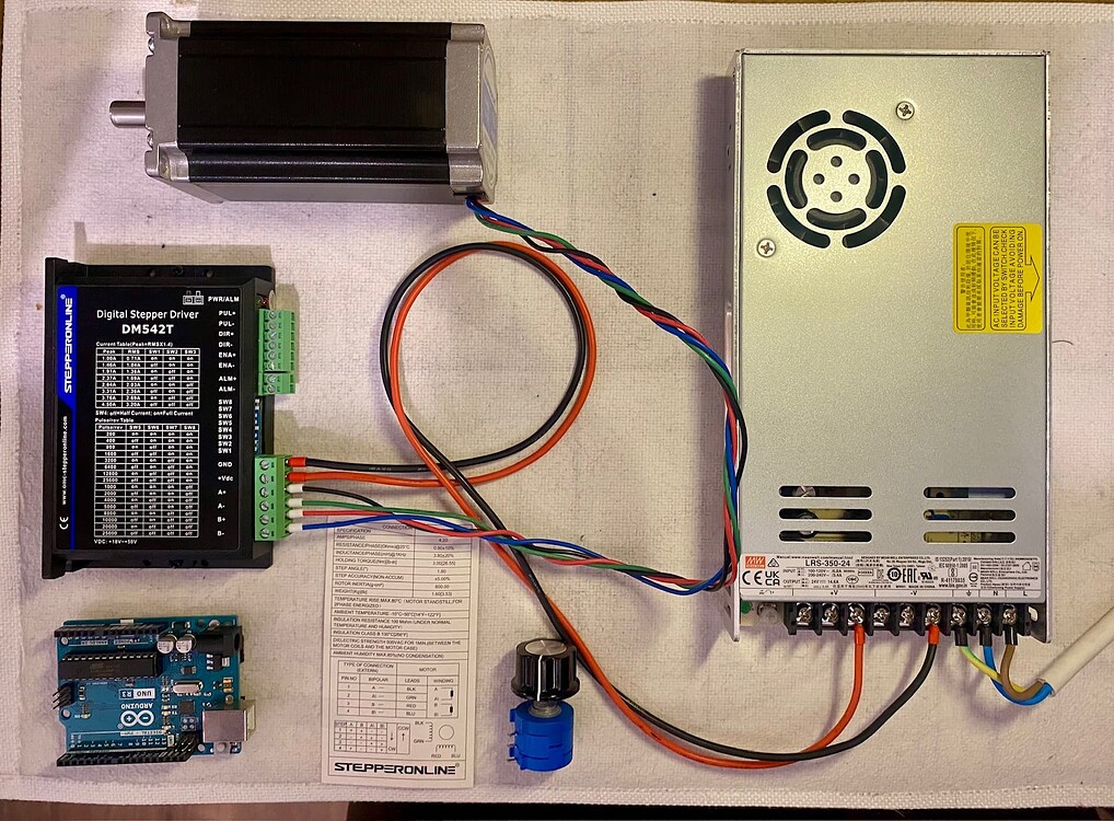 DEBUTANT branchement DM542T à Arduino UNO - Français - Arduino Forum