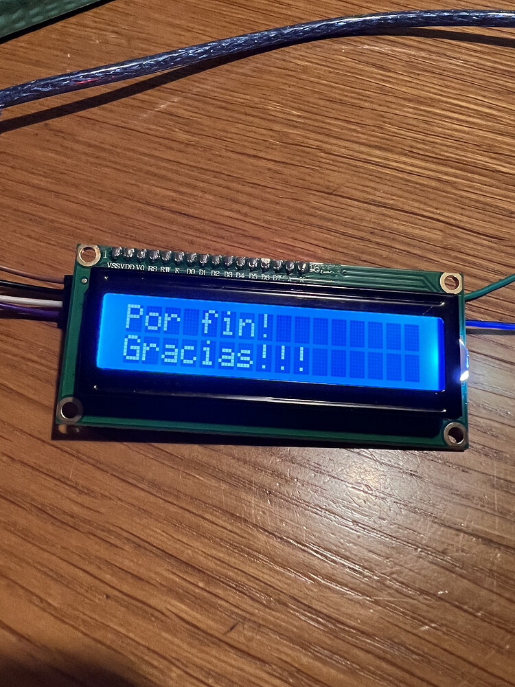 Problemas con pantalla LCD PCF8574T - Español - Arduino Forum