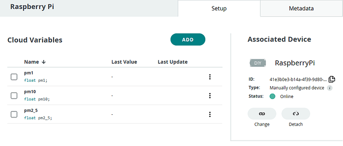 Sending data to Arduino Cloud using Python - Cloud IoT - Arduino Forum