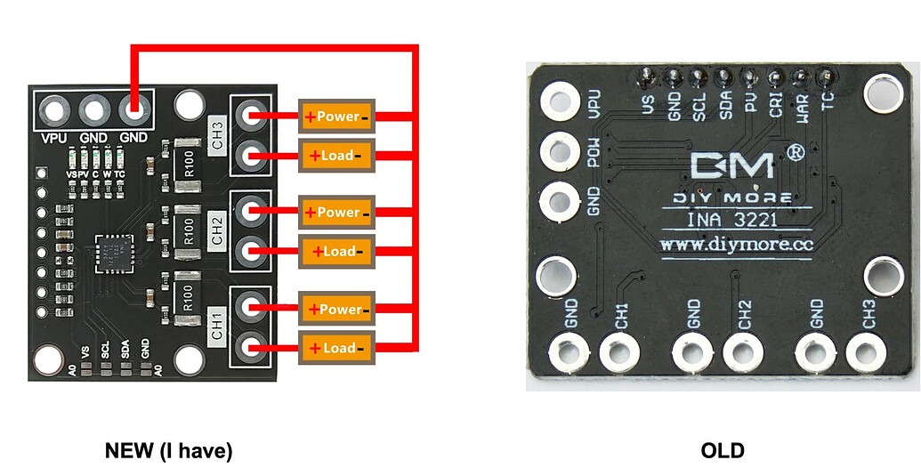 INA3221 loses i2c communication when power supply is connected - Sensors - Arduino Forum