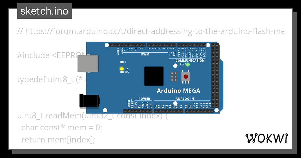 Direct addressing to the Arduino Flash Memory - Storage - Arduino Forum