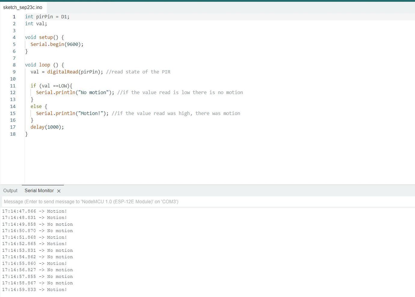 PIR Sensor to Servo - Newbie - Programming - Arduino Forum