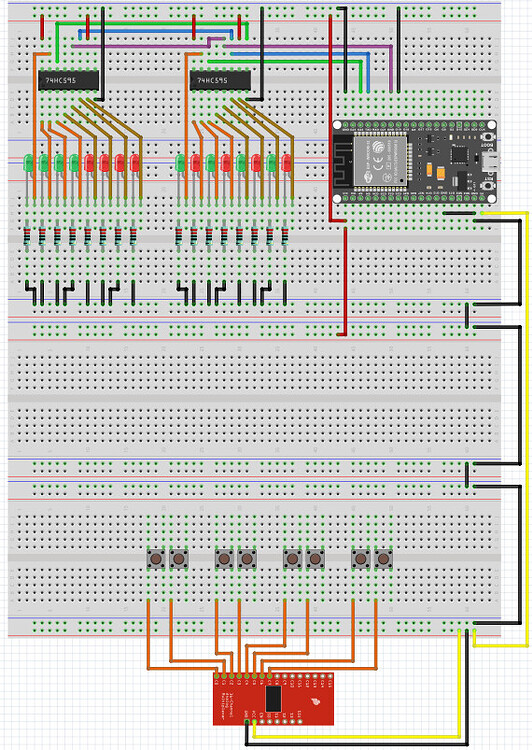 74hc595 y cd74hc4067 juntos - Microcontroladores - Arduino Forum