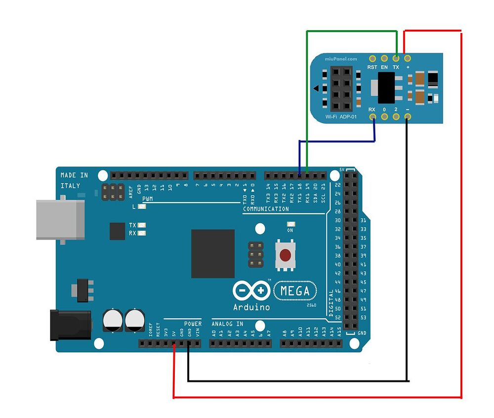 montaggio e software ESP8266 - Generale - Arduino Forum