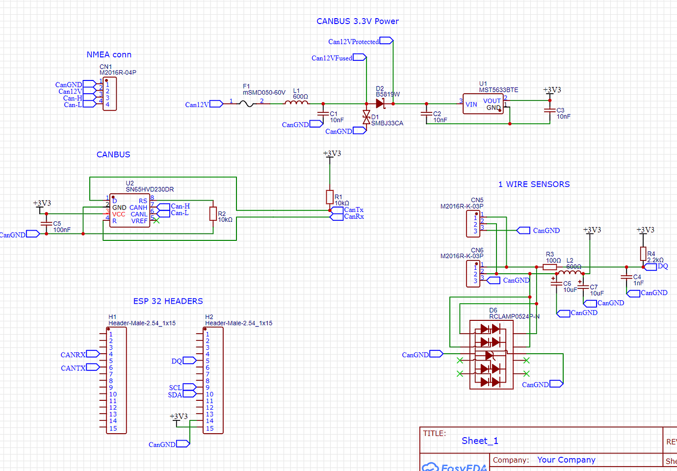 NMEA2000 ESP32 shield with 1 wire sensors - Project Guidance - Arduino ...