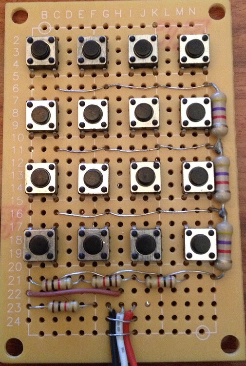12 Button Keypad Minimal Matrix - General Guidance - Arduino Forum