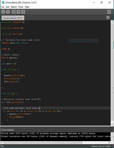Moving Servos On The Hour W/ DS3231 RTC Module - General Guidance - Arduino Forum