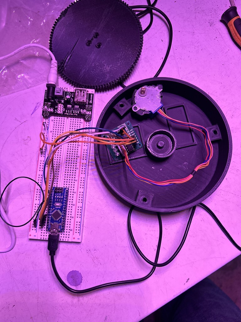 Rotating display base backlit by an LED - General Guidance - Arduino Forum