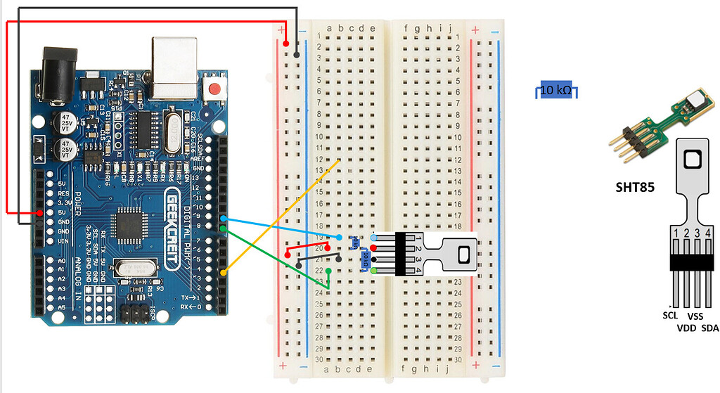 Sht85 assemblage - Networking, Protocols, and Devices - Arduino Forum