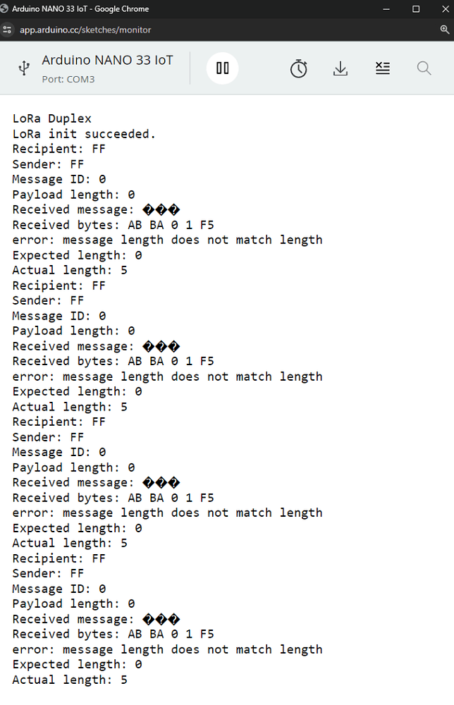 LoRa communication - Programming - Arduino Forum