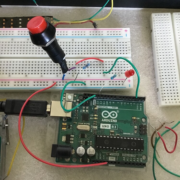 How to run light sequence with button - Programming - Arduino Forum