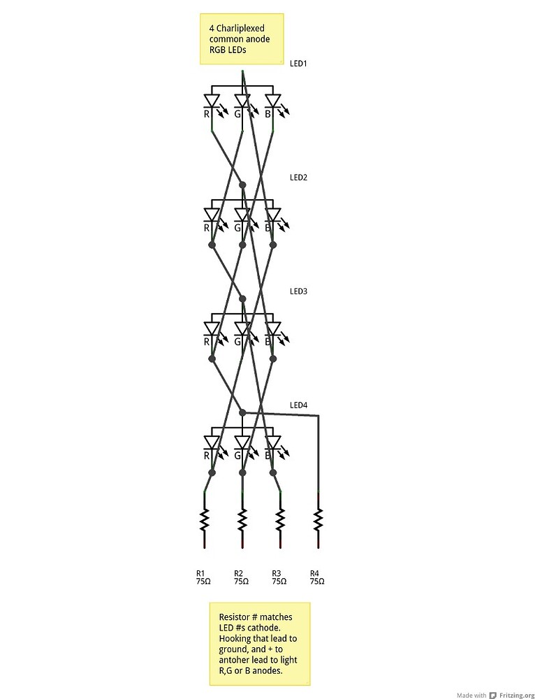 Hooking Up Multiple Rgb Leds While Using A Minimal Number Of Pwm Pins Leds And Multiplexing 