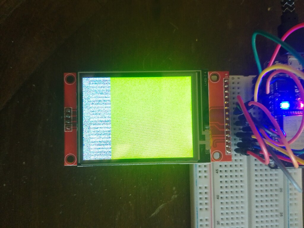 Help Needed: Glitched Part of ILI9341 TFT Screen - Displays - Arduino Forum