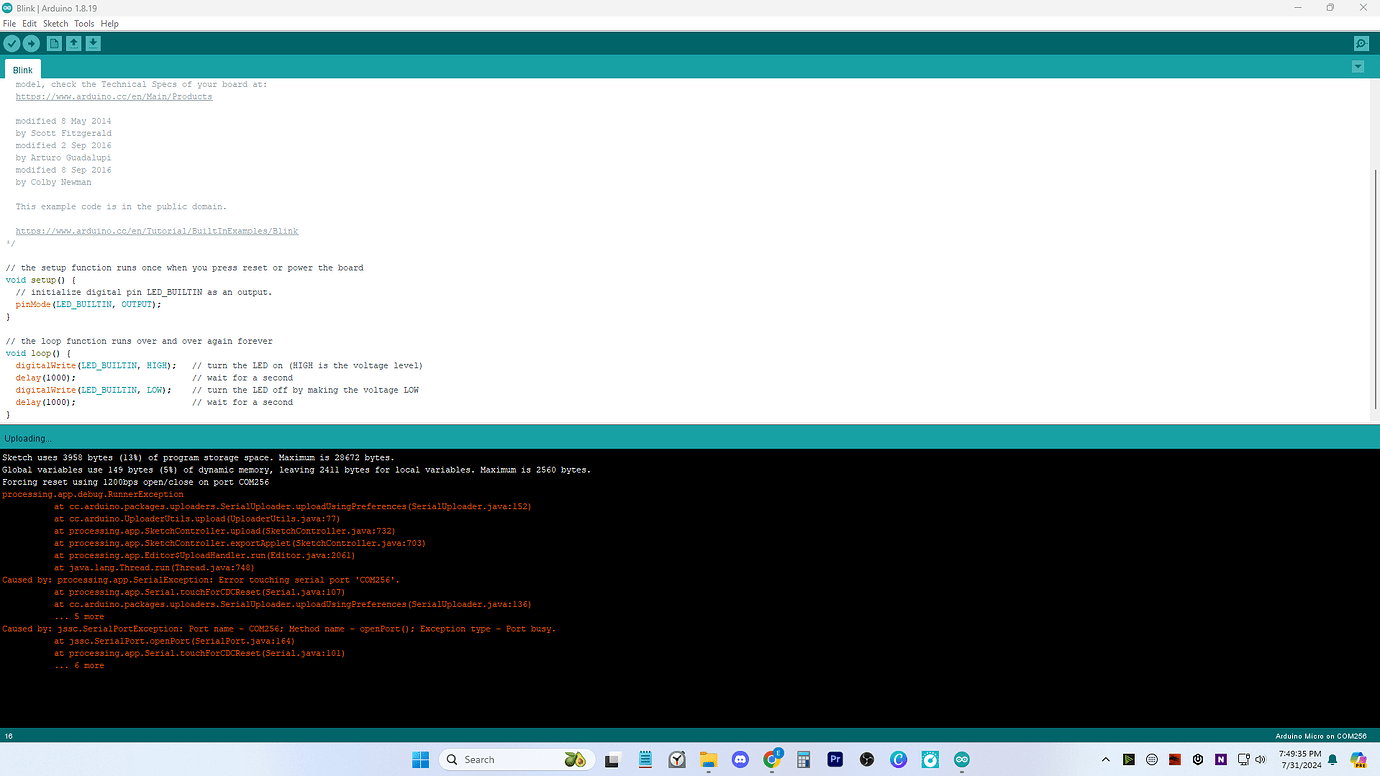 ARDuino is not taking any code i give it - Uploading - Arduino Forum