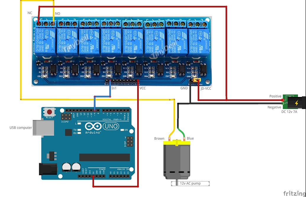 how to turn a 12v-ac water pump on-off? Solid State Relay or Relay ...