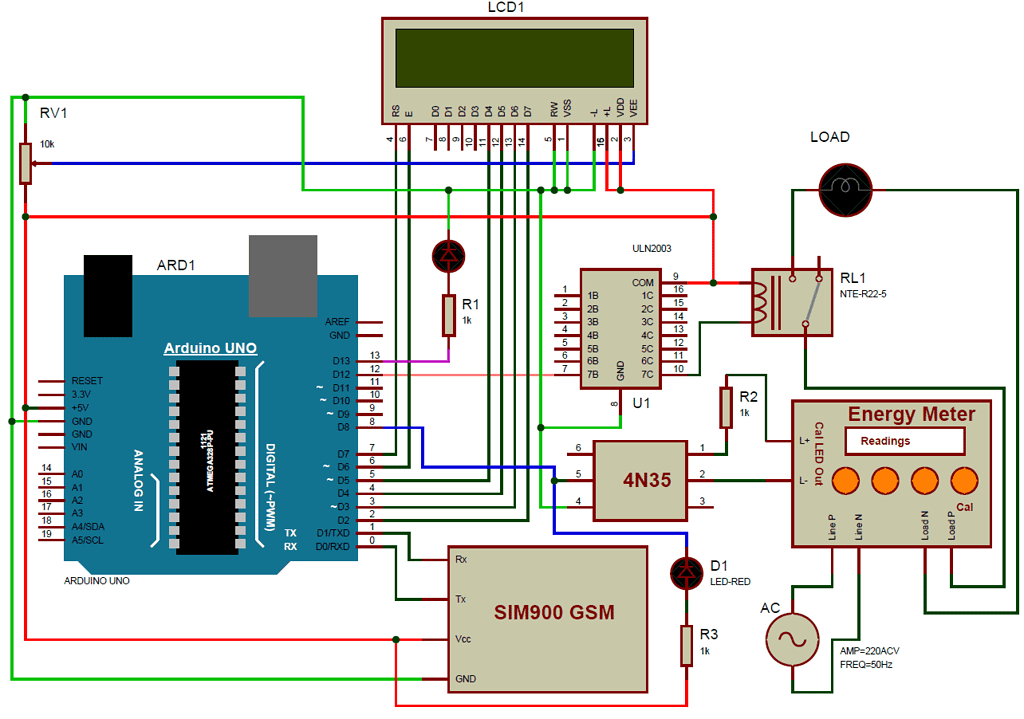 Pre Paid Energy Meter With Arduino And Gsm Sim 800c Recharge And Pulsein Counting Problem 9208