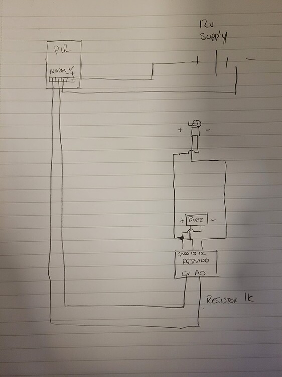 12v PIR Motion Sensor coding - Programming - Arduino Forum