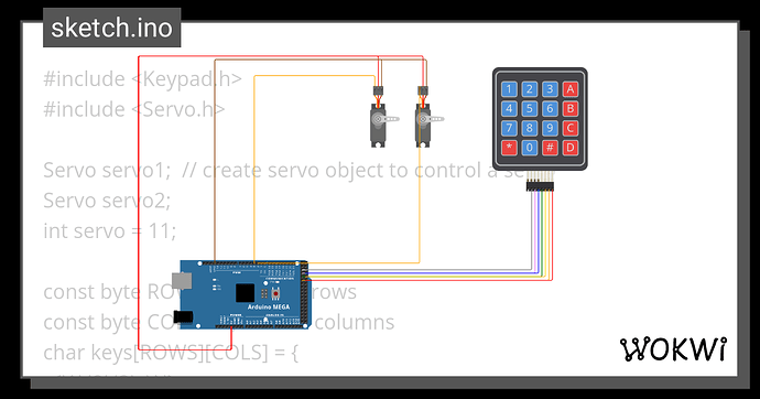 I need help writing a code that controls multiple servo motors using a ...