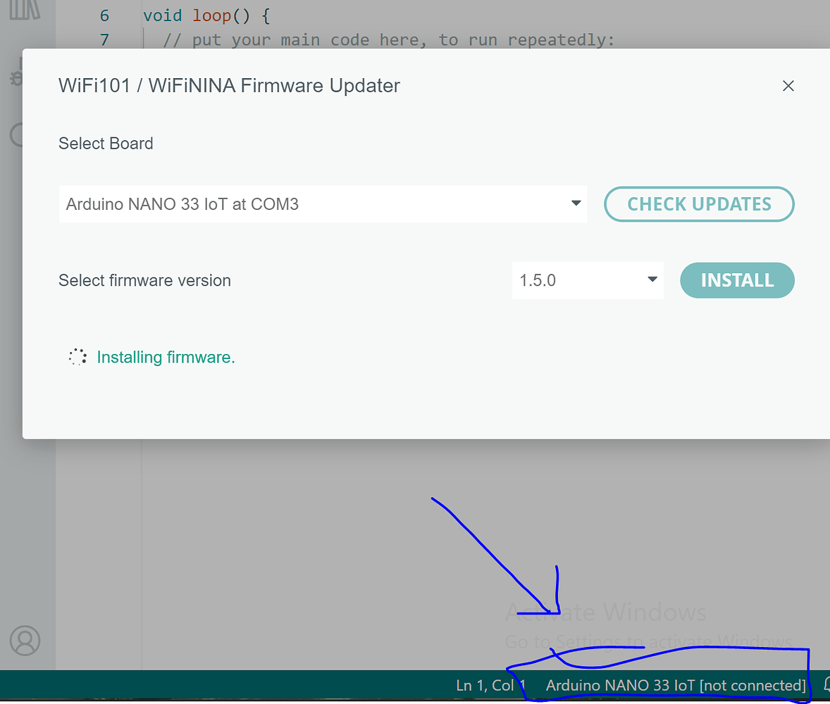 Unable to Update Firmware on Arduino Nano 33 iot - Nano 33 IoT - Arduino Forum