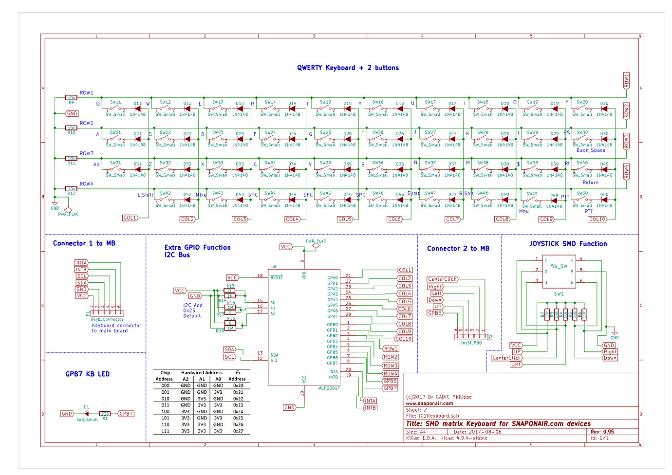 MCP23017 and Qwerty keyboard creation attemps - Programming - Arduino Forum