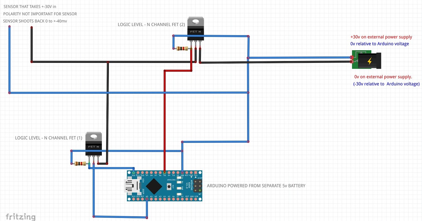 Two N Channel MOSFETs so I don't dry my arduino with 30v - Help - General Electronics - Arduino ...