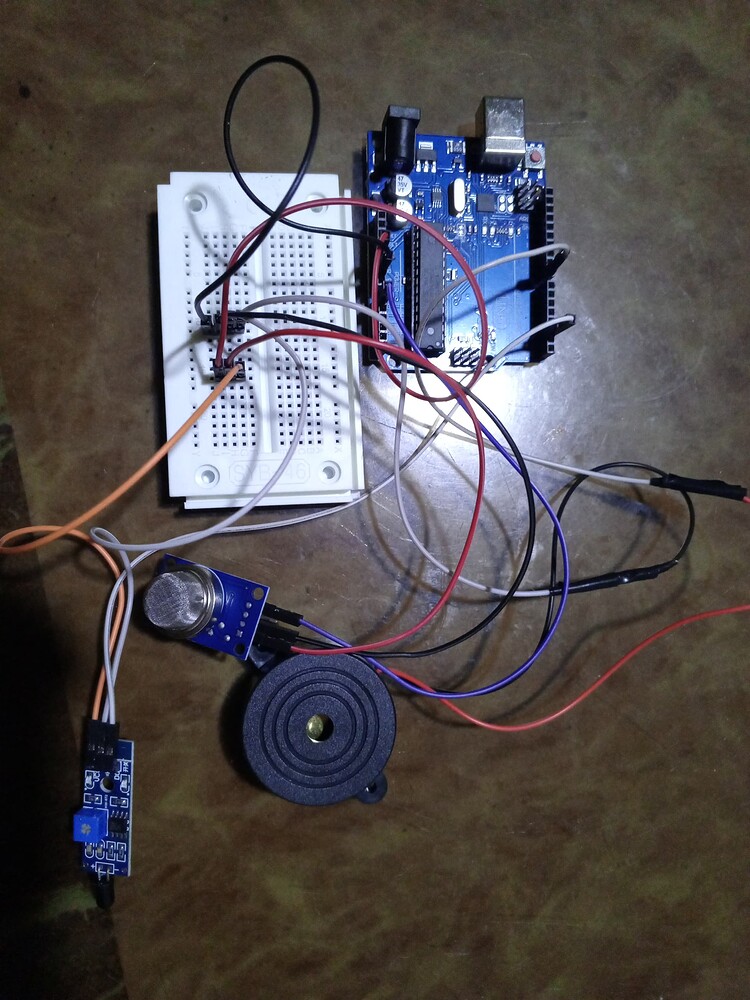 Hello guys can you teach me how to connect my flame sensor, smoke ...