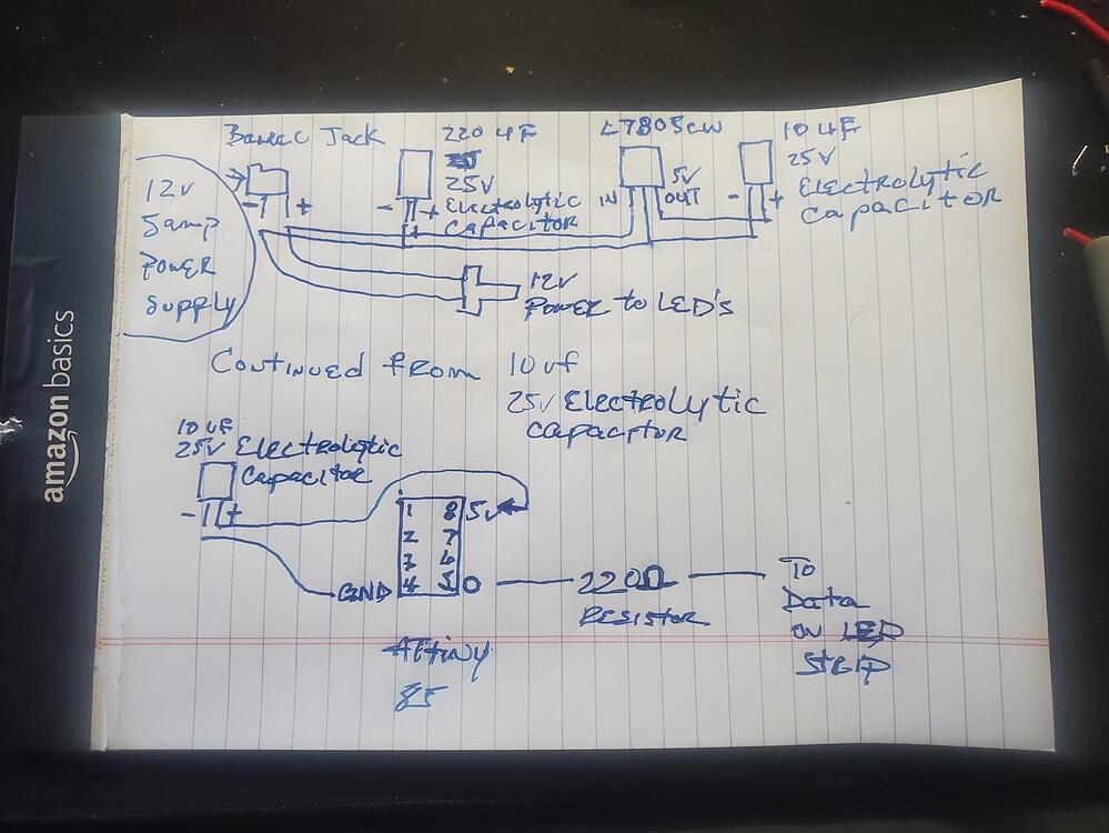 ATtiny85 with Ws2811 12v strip LED's not working properly - 3rd Party Boards - Arduino Forum