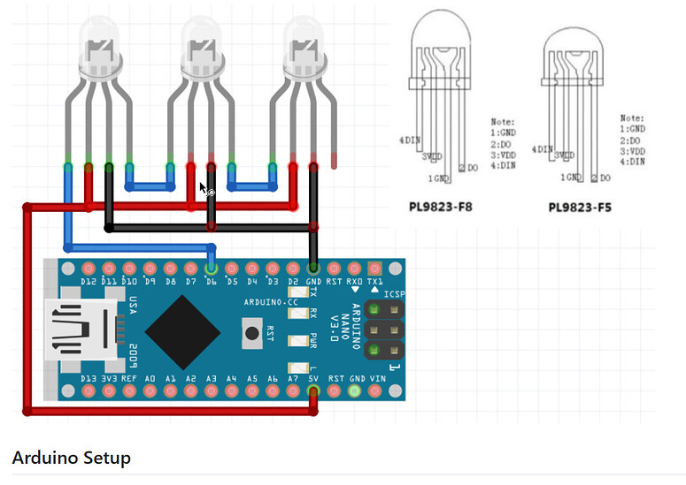 What's the Best Way to Wire PL9823 LEDs to Pro Micro - LEDs and Multiplexing - Arduino Forum
