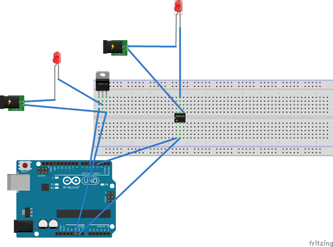 PWM Siginal mit Optokoppler auf 40-100W Halogenspot übertragen ...