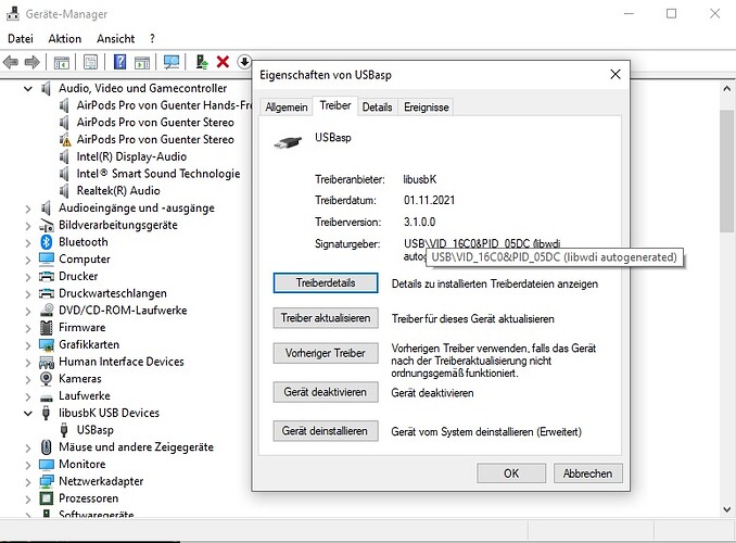 USBasp in der IDE - Deutsch - Arduino Forum