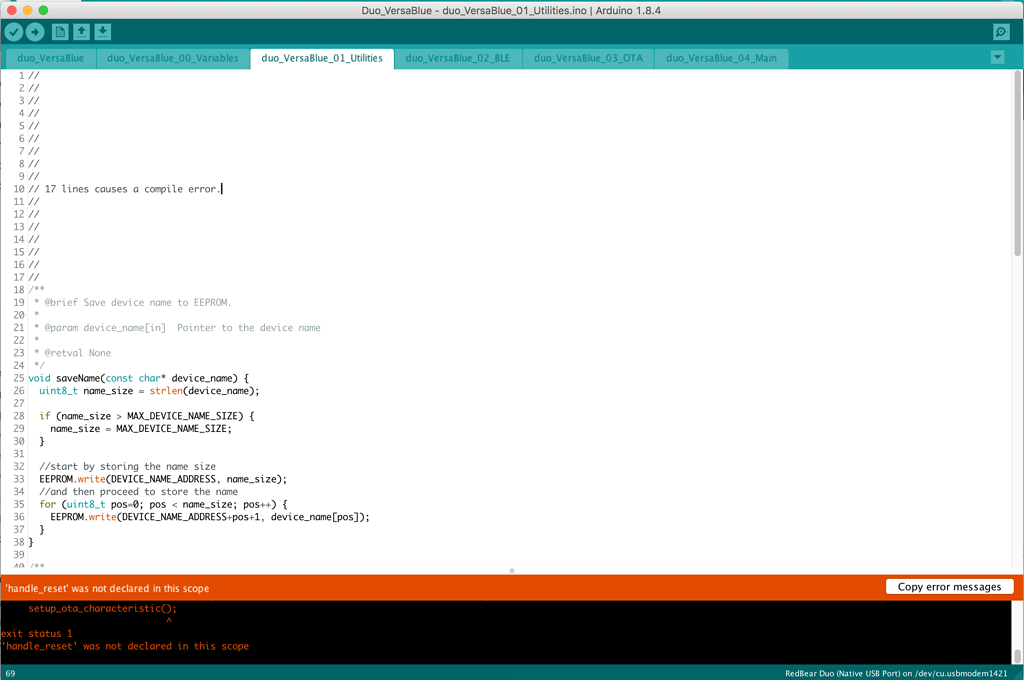 Compile error (unless adding extra lines) when multiple files in a single sketch - Programming ...