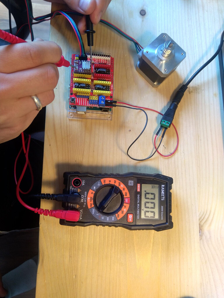 CNC Shield + DRV8825 taking power from USB? - Motors, Mechanics, Power and CNC - Arduino Forum
