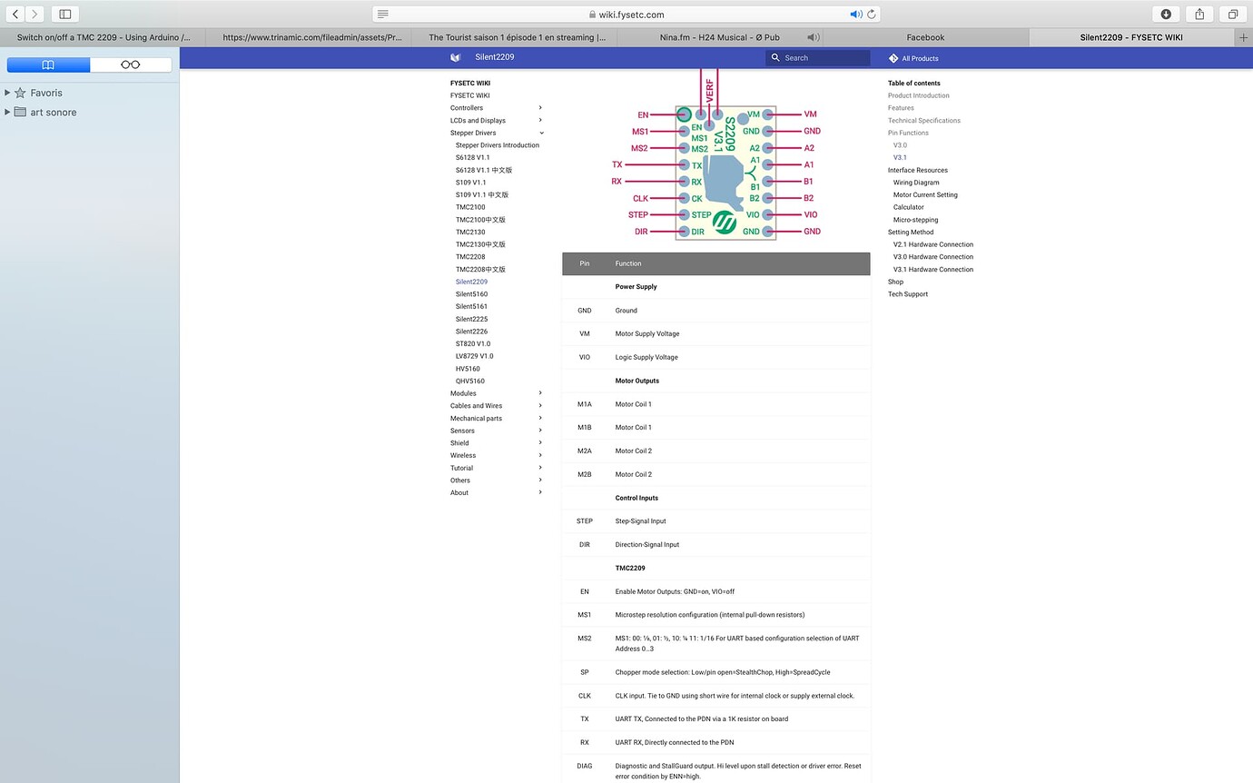 Switch on/off a TMC 2209 SOLVED - Motors, Mechanics, Power and CNC - Arduino Forum