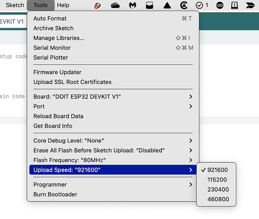 Problem uploading an esp32 - Uploading - Arduino Forum