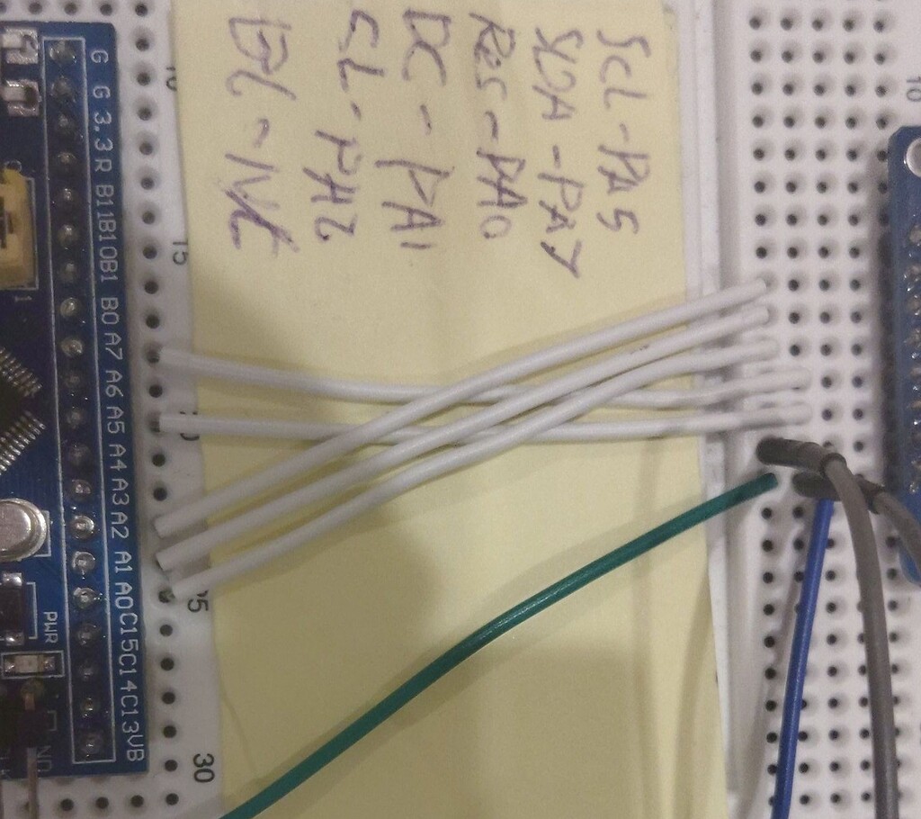 ST7735 tft with a Bluepill STM32F103C8T6 - Displays - Arduino Forum