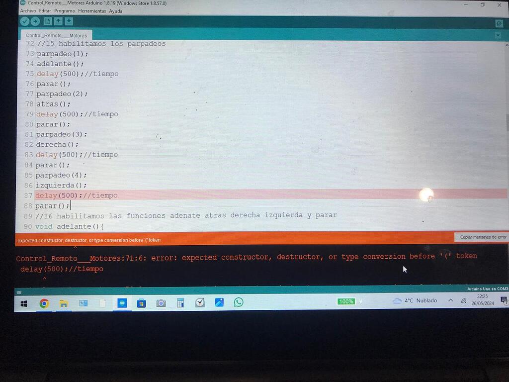 Arduino combinacion de motores mas control remoto - Español - Arduino Forum