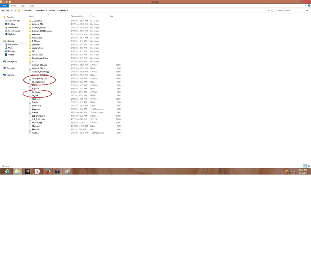lol shield(14x9 led matrix) and arduino uno. code error fix_fft - LEDs and Multiplexing ...