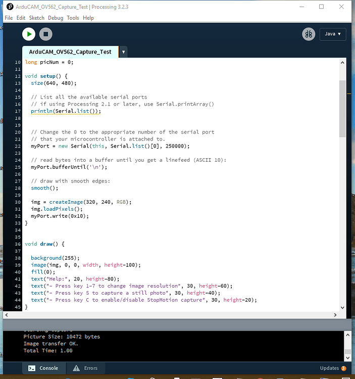Saving ArduCAM OV562 photos to the computer instead of SD card - Sensors - Arduino Forum